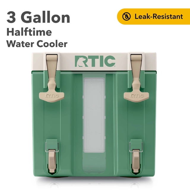 RTIC Sports Insulated 3 Gallon Beverage Jug, Halftime Hard-Sided Water ...