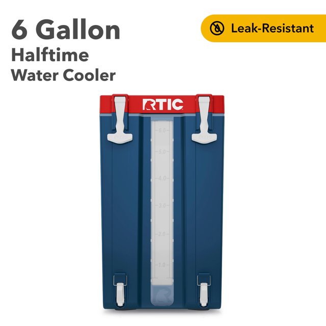 RTIC Halftime 6 Gallon Insulated Water Cooler, Ice Retention, With ...