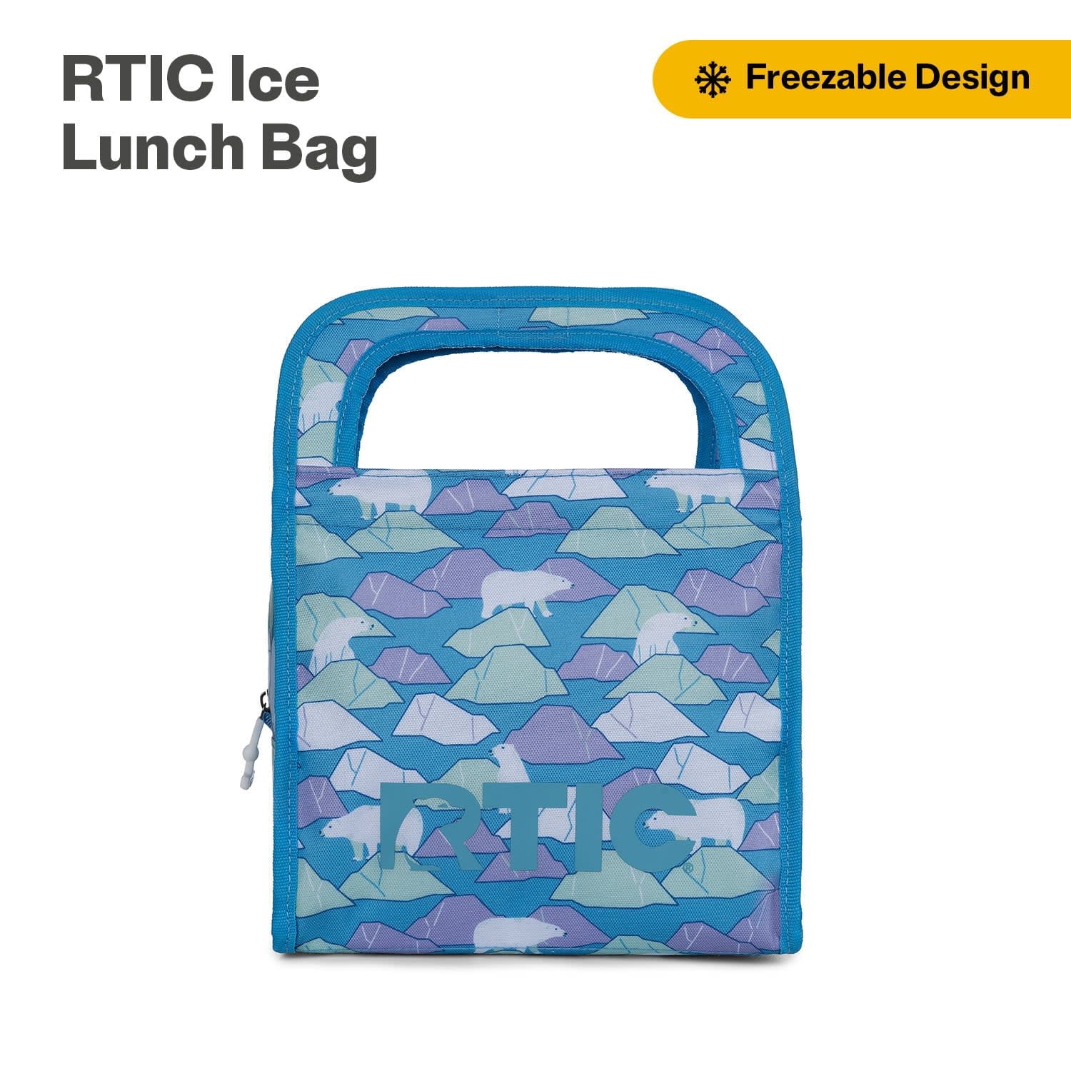 RTIC Ice Lunch Bag, Freezable Insulated Lunch Bag, Polar Ice - Walmart.com