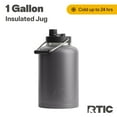 RTIC One Gallon Jug, Durable Stainless Steel Insulated Jug with Built ...