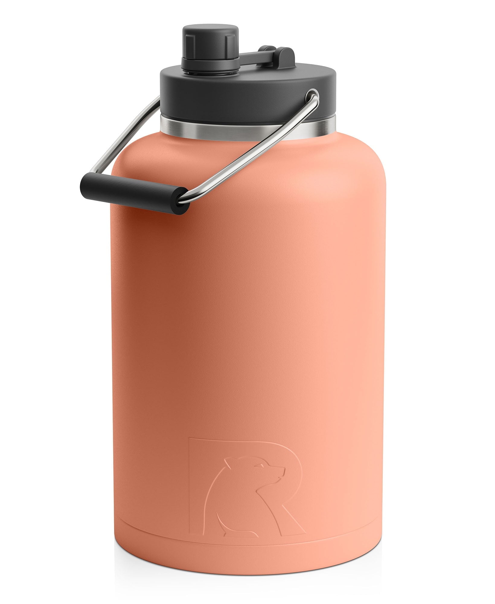 RTIC One Gallon Jug, Durable Stainless Steel Insulated Jug with Built ...