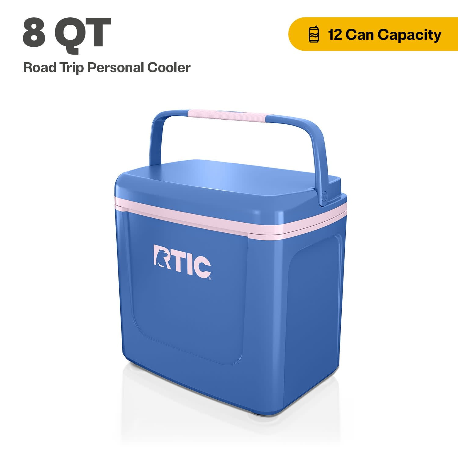 RTIC Road Trip Personal Cooler, 8 QT, 12 Can Hard-Sided Cooler, Pond ...