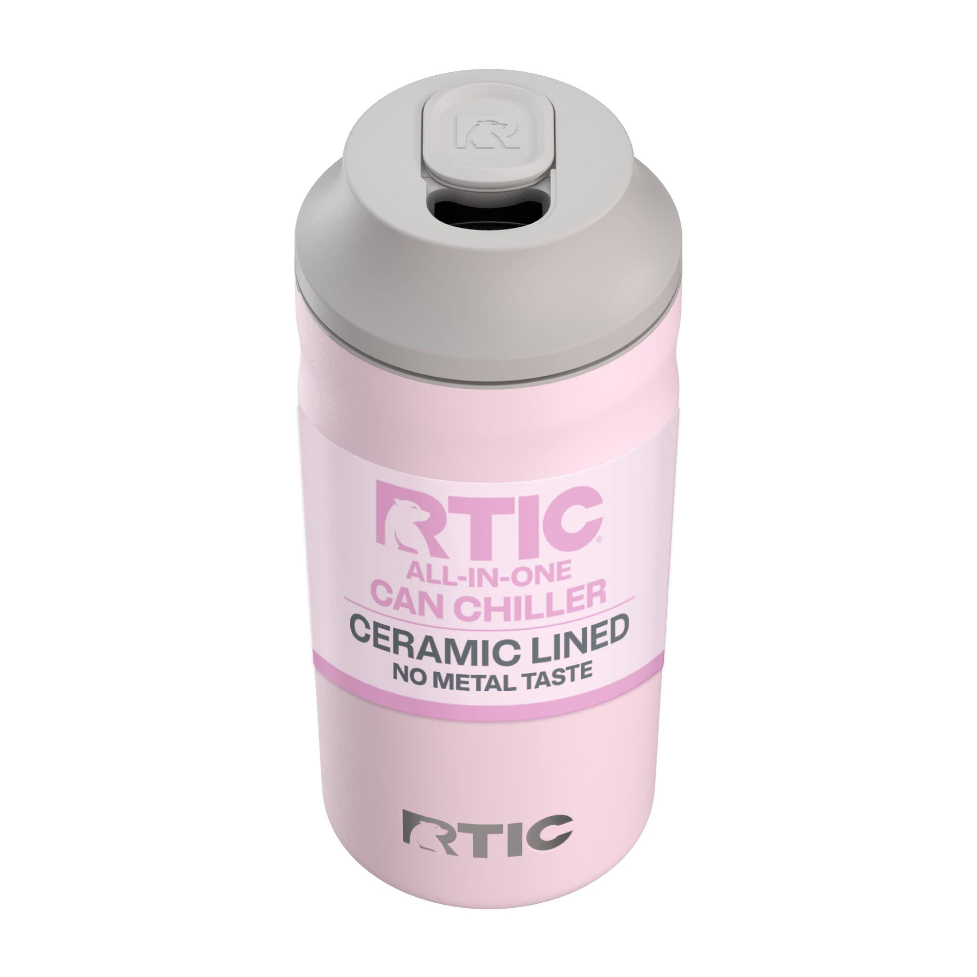 RTIC Stainless Steel Insulated Can Chiller with Lid, Fits 12 oz, 16oz ...