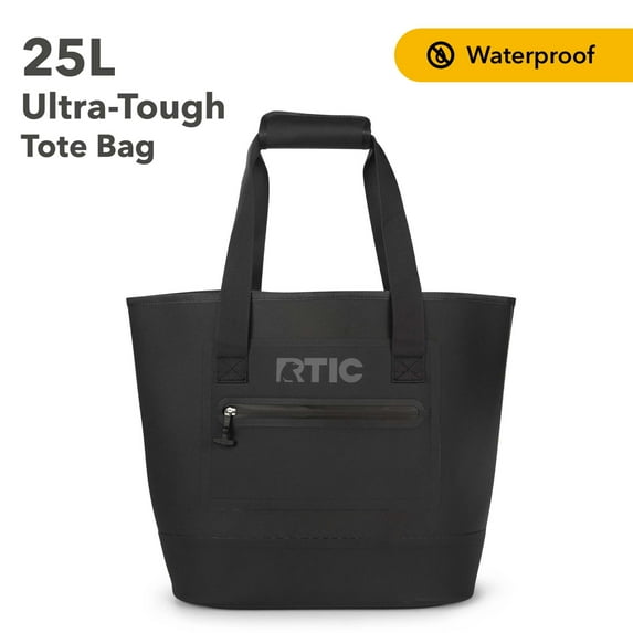 RTIC Ultra-Tough Tote Bag, 25L Waterproof, Black - Walmart.com