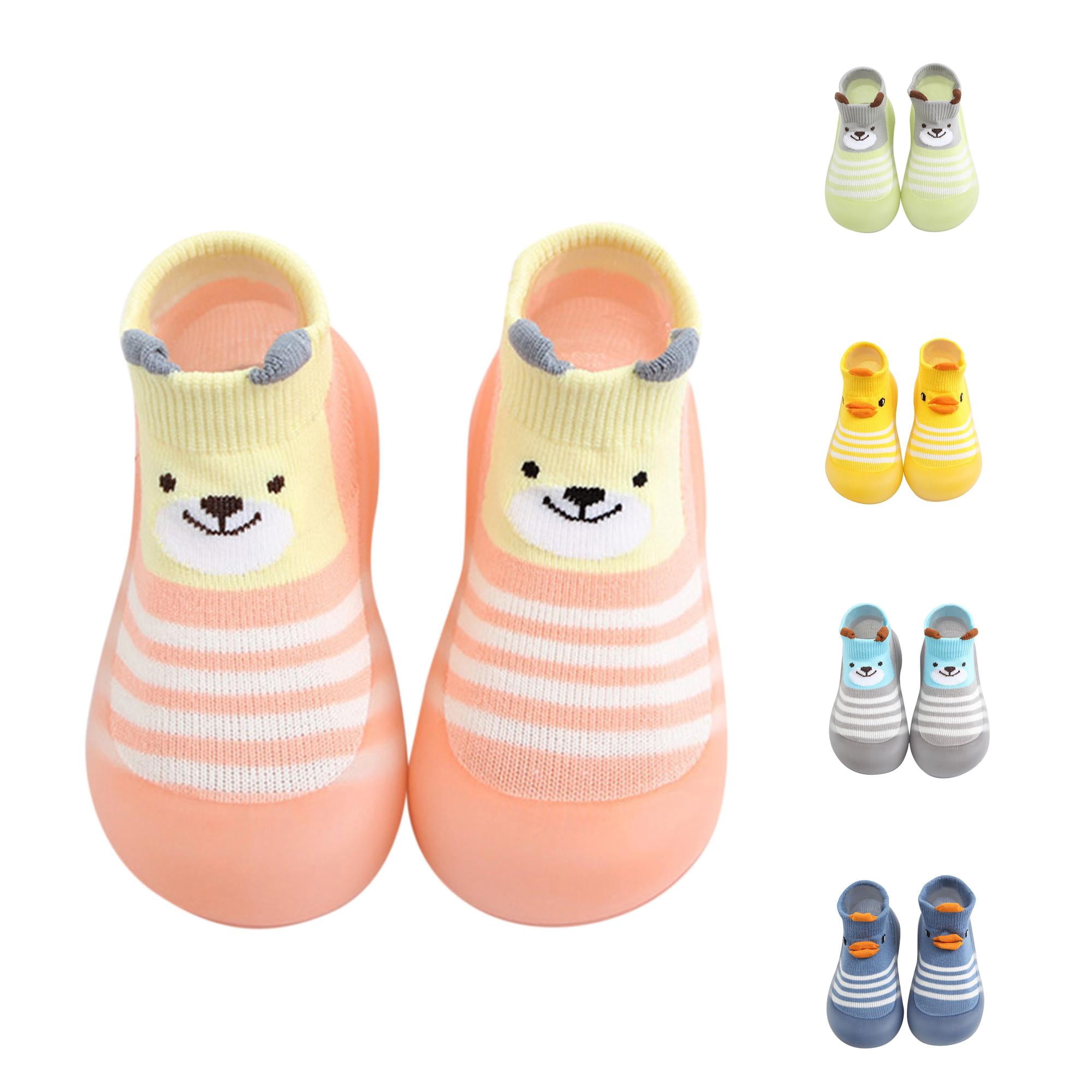 RTKFRFLM Baby Sock Shoes Skid-Resistant Flat Sole Knit Floor Socks Duck ...