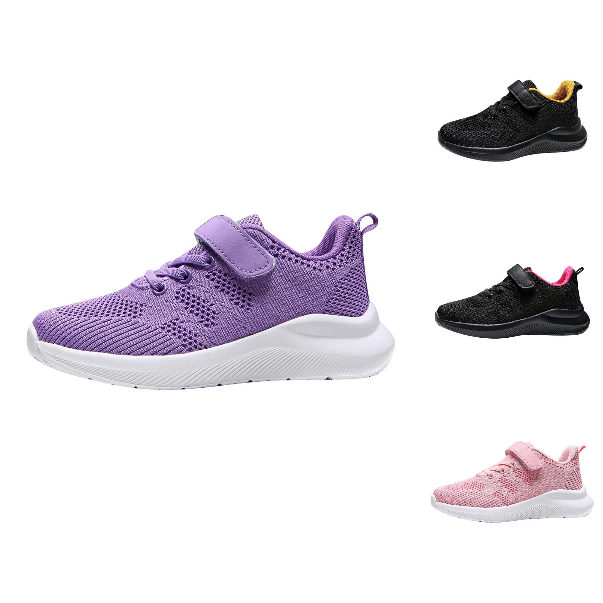 RTKFRFLM Boys Athletic Sneakers Breathable Mesh Running Shoes with Hook ...