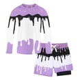 RTKFRFLM Boys Bathing Suit Two Piece Ice Cream Print Long Sleeve Rash ...