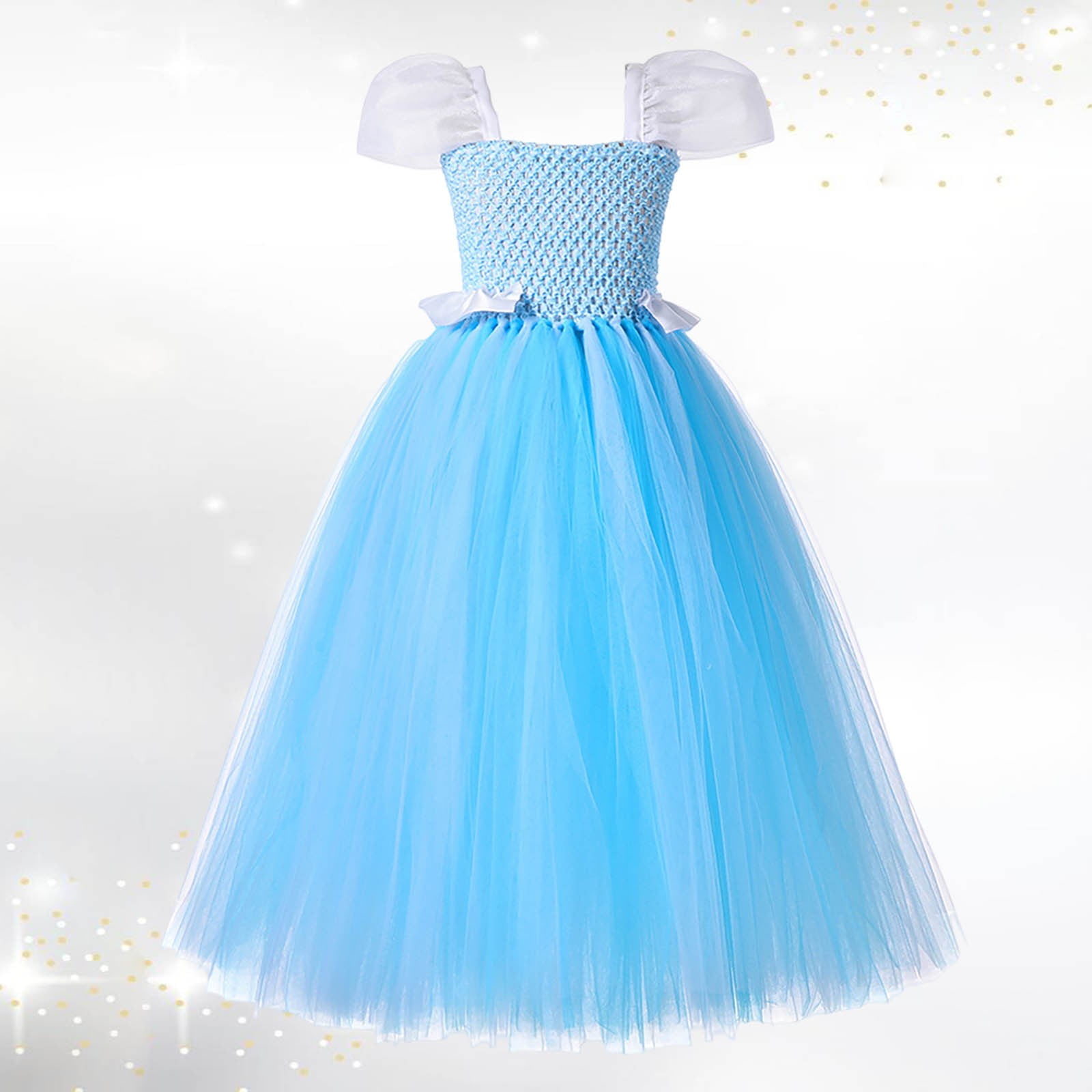 RTKFRFLM Flower Girl Dress Fairy Tale Mesh Princess Dress With Floral ...