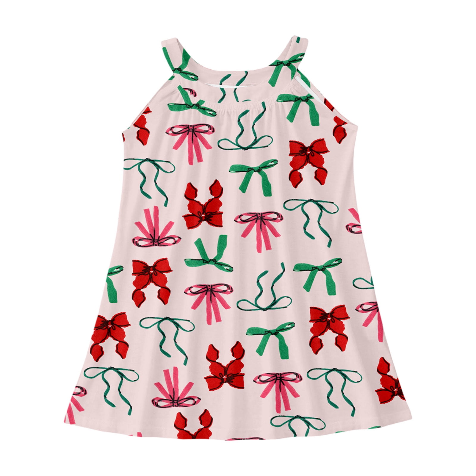 RTKFRFLM Girls Dress Bow Knot Beach Swim Cover Up Summer Sleeveless ...