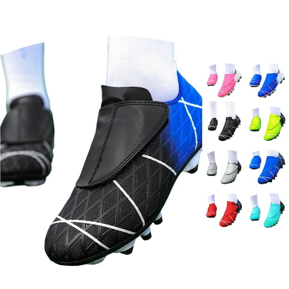 RTKFRFLM Kids Soccer Cleats Firm Ground FG Long Spikes Flat Leather ...