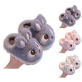 RTKFRFLM Kids Warm Slippers Plush Bunny Indoor House Shoes for Winter ...