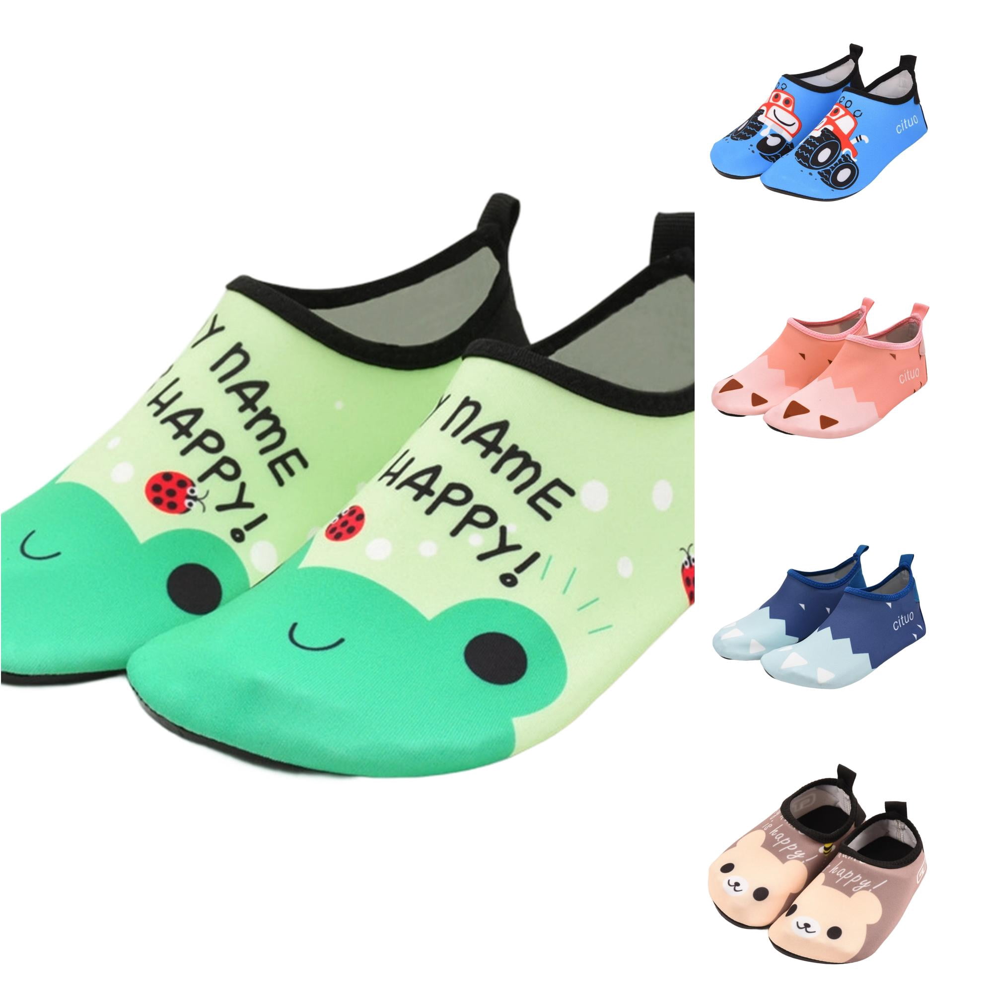RTKFRFLM Kids Water Shoes Barefoot Aqua Socks -Resistant Beach Swim ...