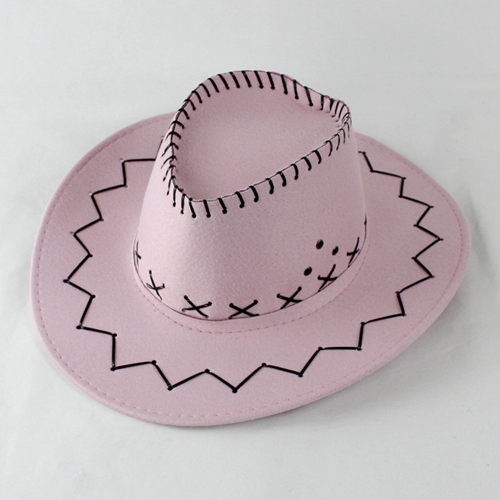 RTKFRFLM Kids Western Cowboy Hat Wide Brim Suede Sun Hat Toddler ...