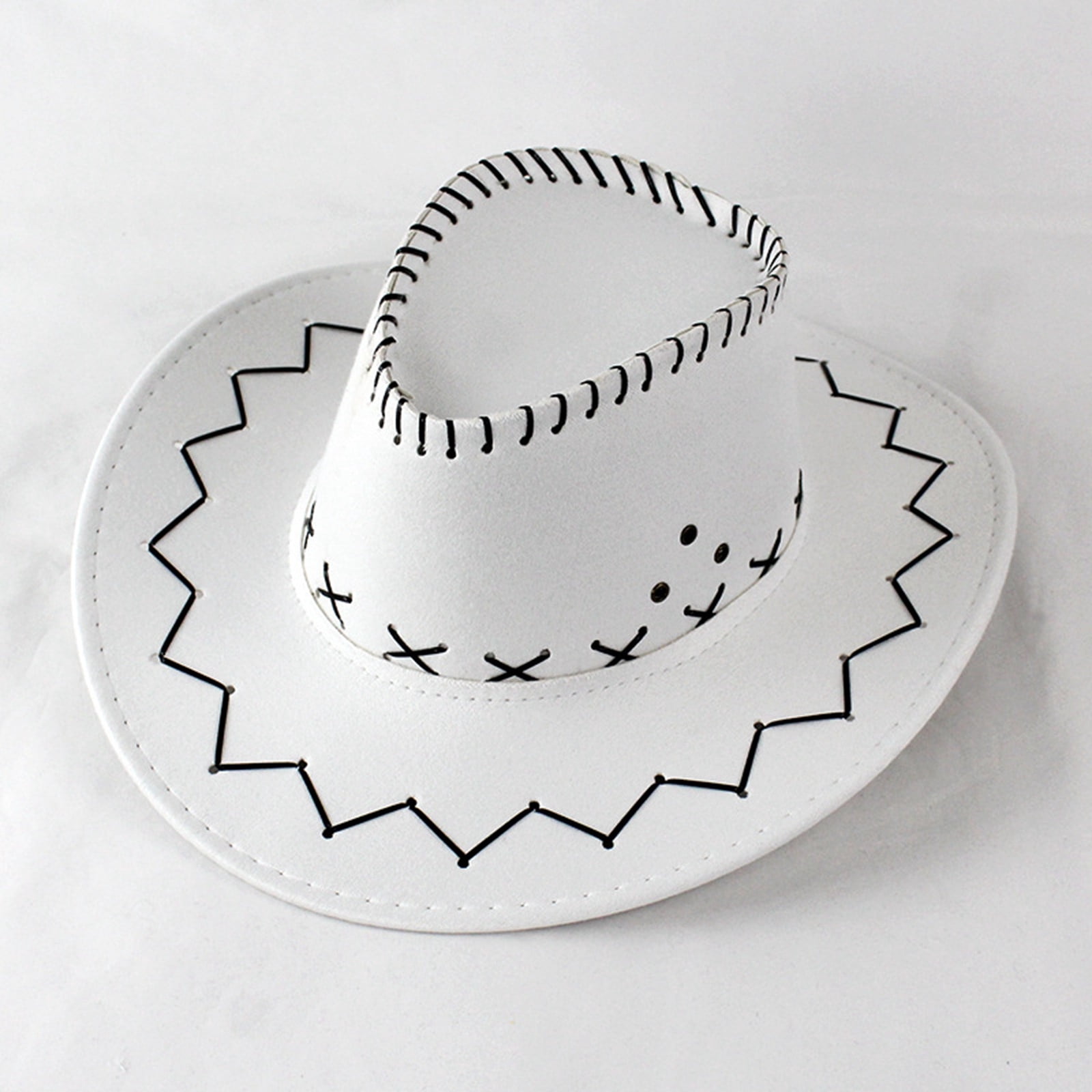 RTKFRFLM Kids Western Cowboy Hat Wide Brim Suede Sun Hat Toddler ...