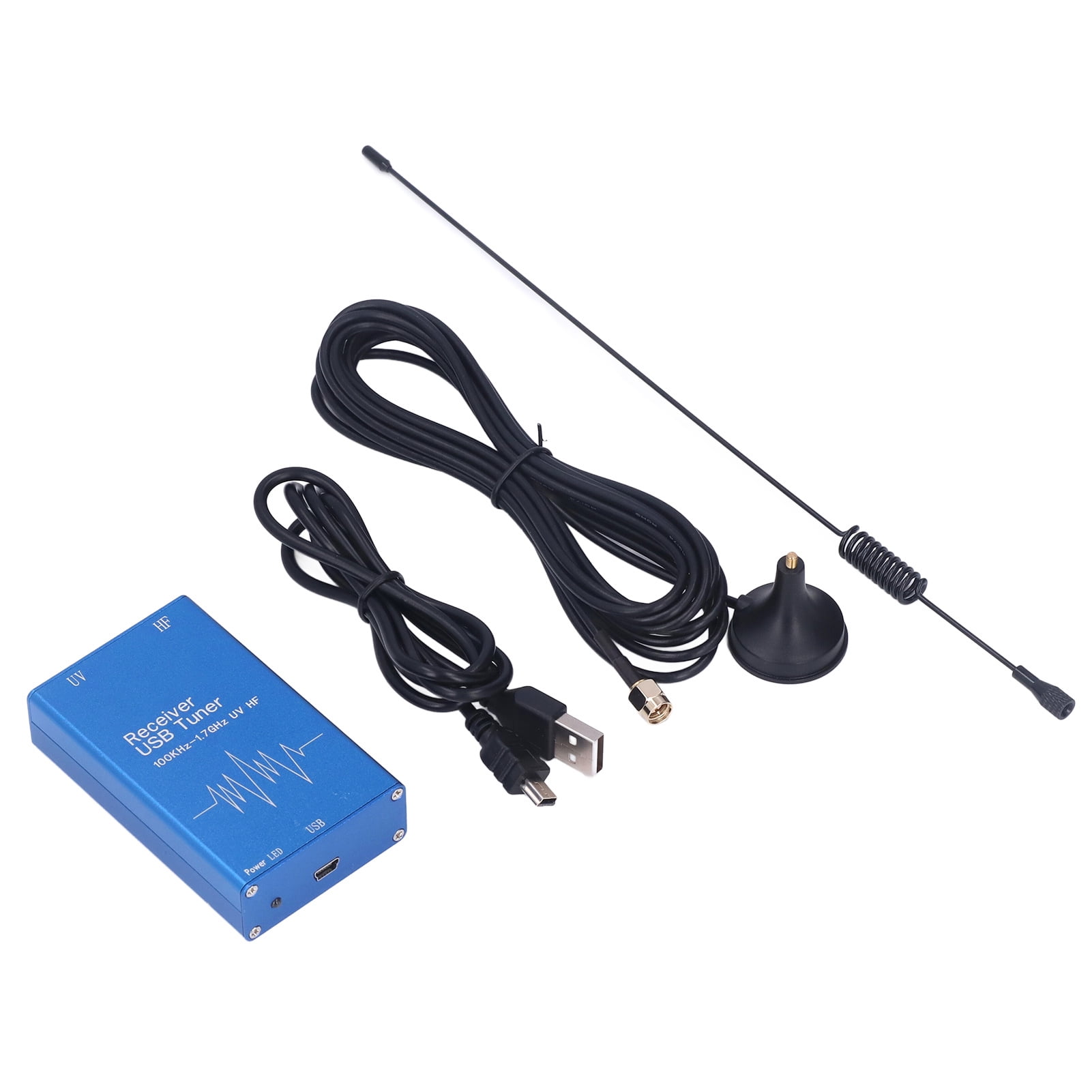 RTL SDR USB Receiver Wireless 100KHz‑1.7GHz UHF UV HF Full Band ...