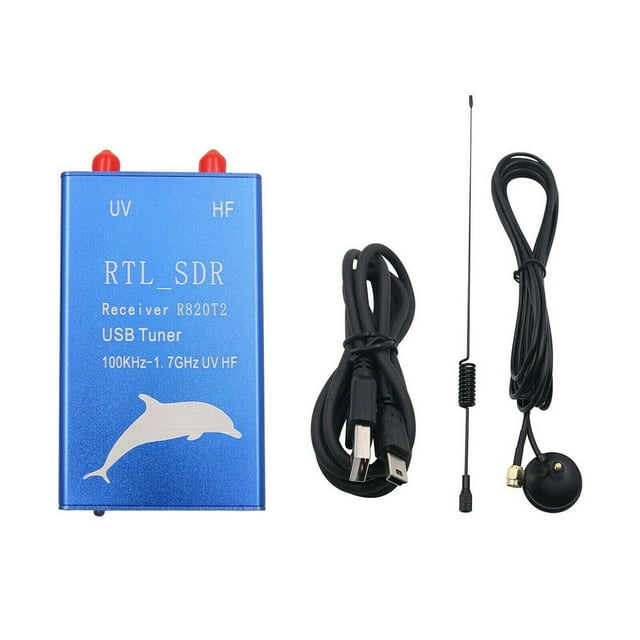 RTL2832U+R820T2 100KHz-1.7GHz UHF VHF HF RTL. USB Tuner Receiver AM FM ...