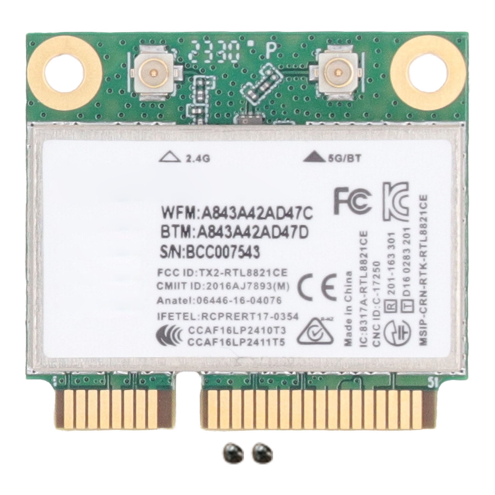 RTL8821CE Network Card Module 433Mbps BT4.2 802.11AC 2.4GHz 5GHz Mini ...