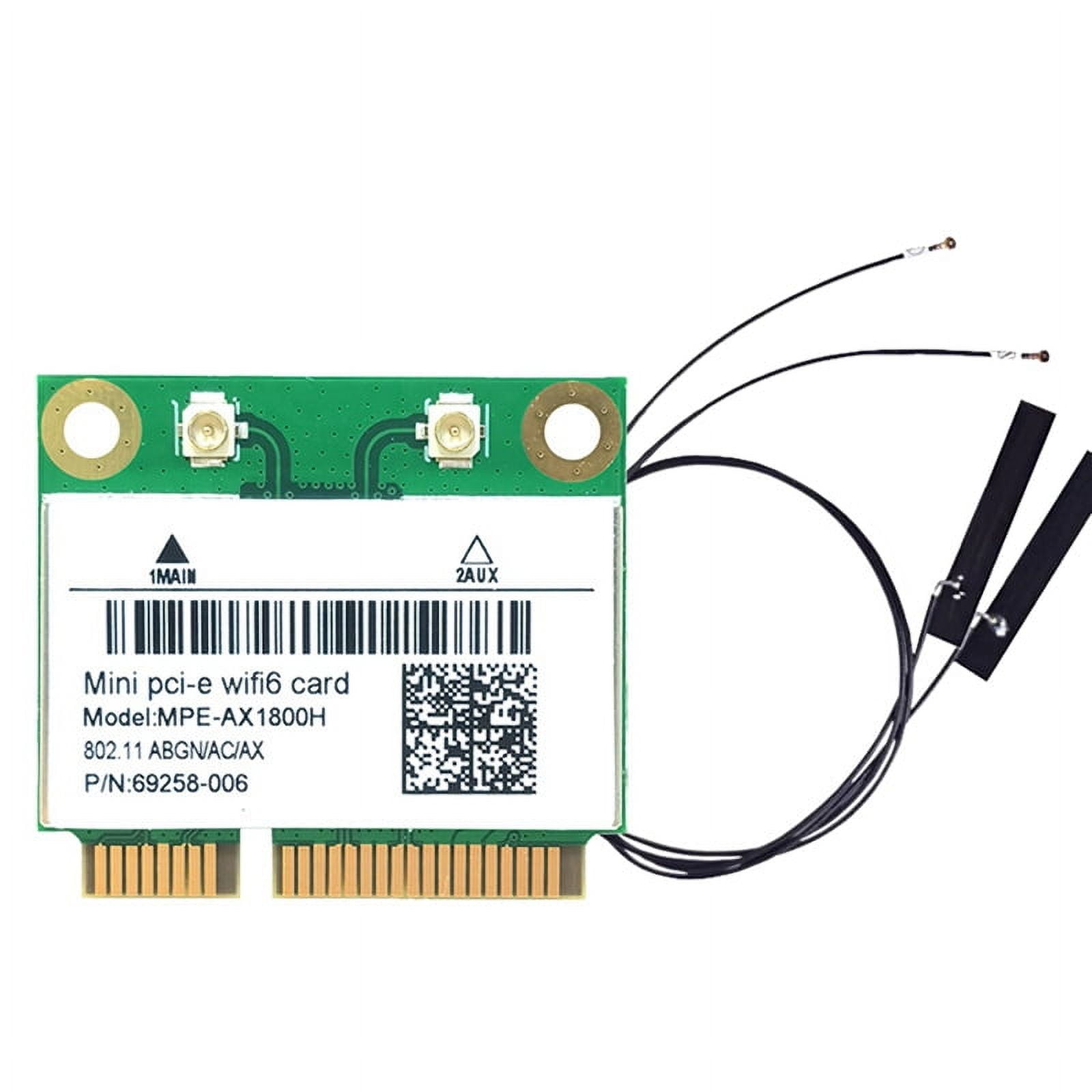 RTL8852BE WIFI6 Card+Internal Antennas AX1800M WiFi Bluetooth5.2 2.4GHz ...