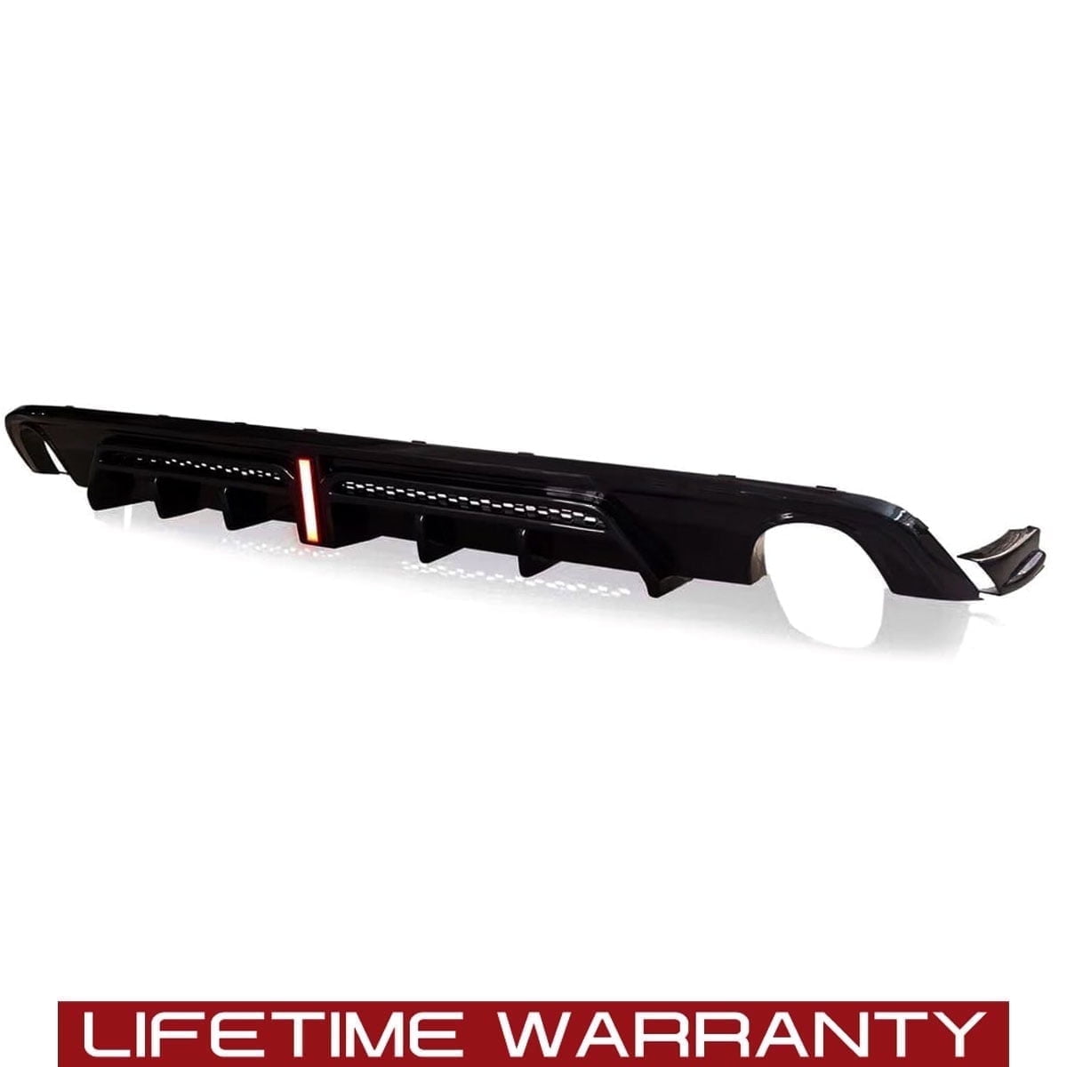 RTMOTO fit for 22-25 Honda Civic Sedan Rear Bumper Red Vertical Slim ...