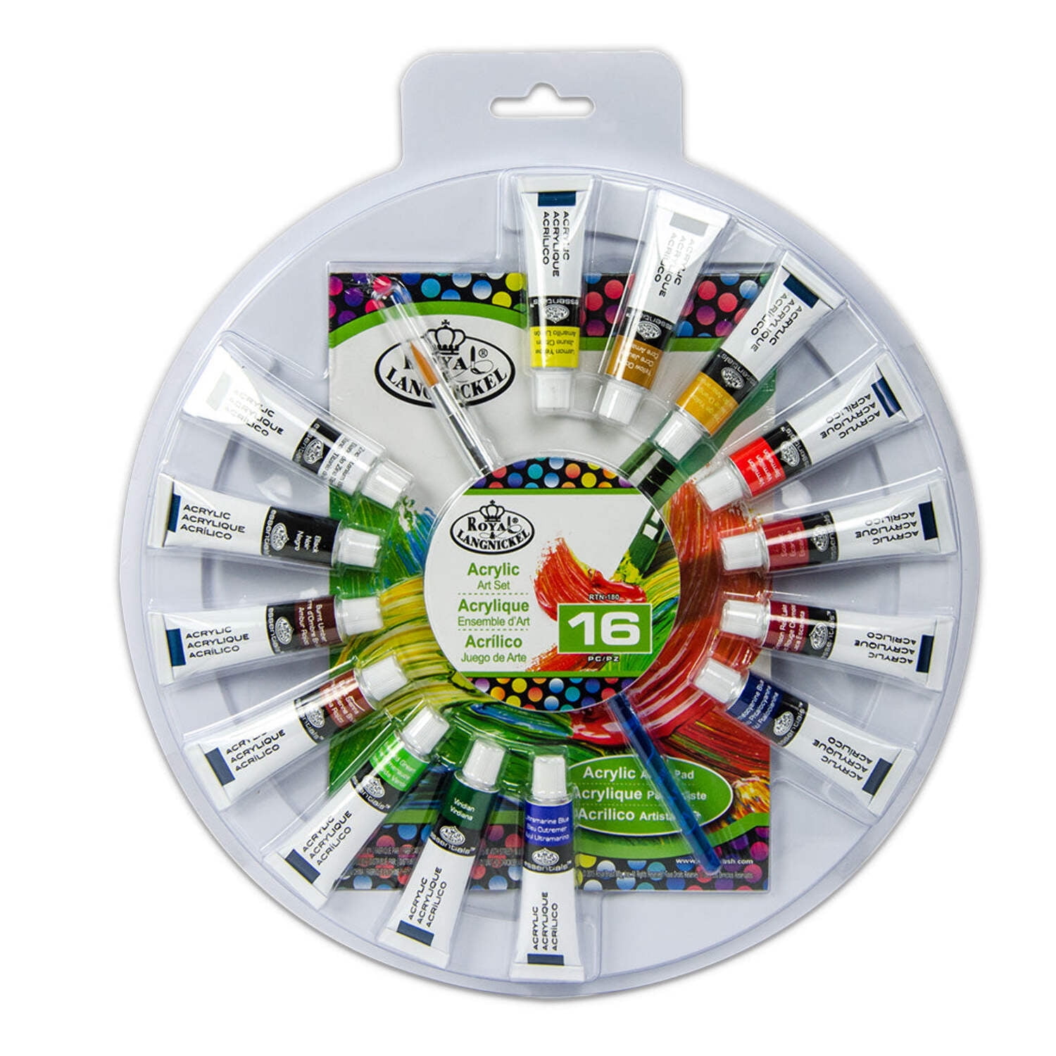 RTN-180 | Acrylic Color Wheel Art Set - 16pc - Walmart.com