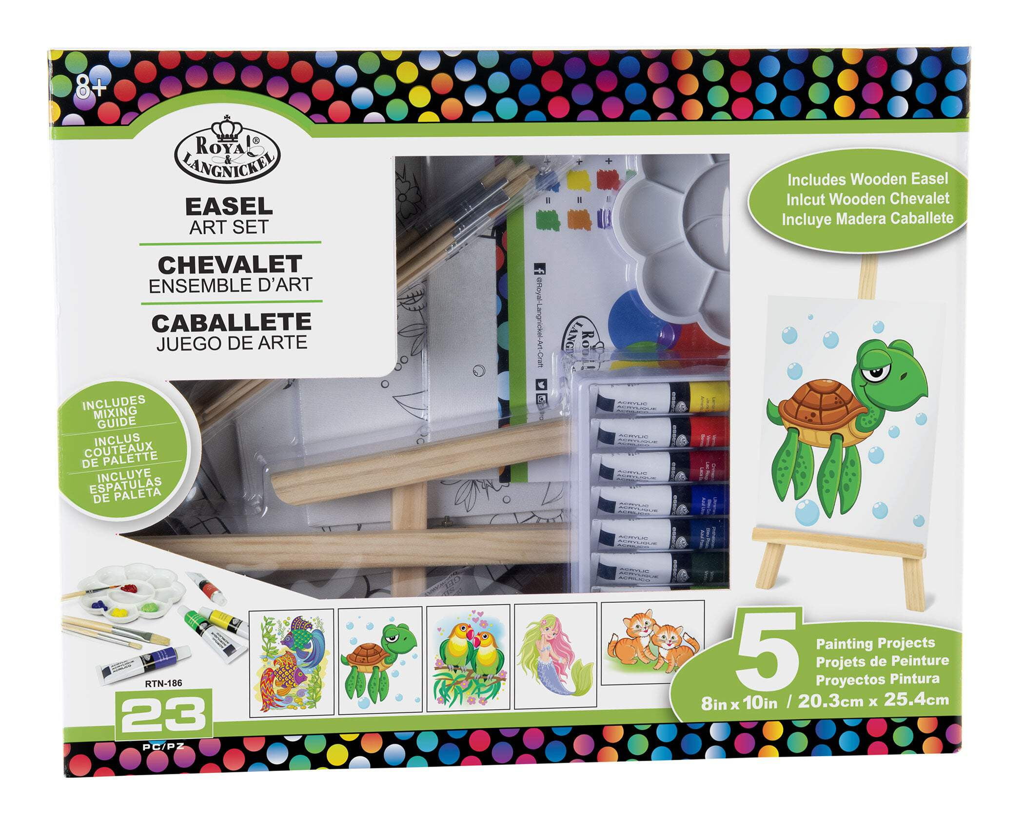 Royal & Langnickel Easel Art Set - 5 Painting Projects - Walmart.com