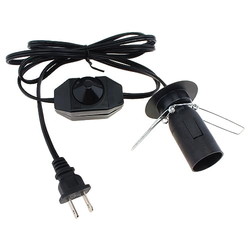 RTNLTI Salt Lamp Cord Replacement with Dimmer Switch, 6 feet Clip in ...