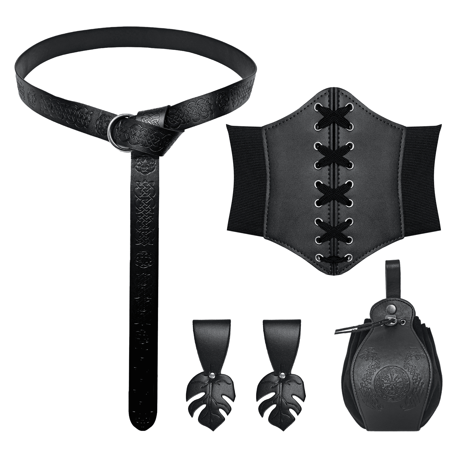 RTOPDS 5 PCS Renaissance Medieval Accessories-Renaissance Corset-Belt ...