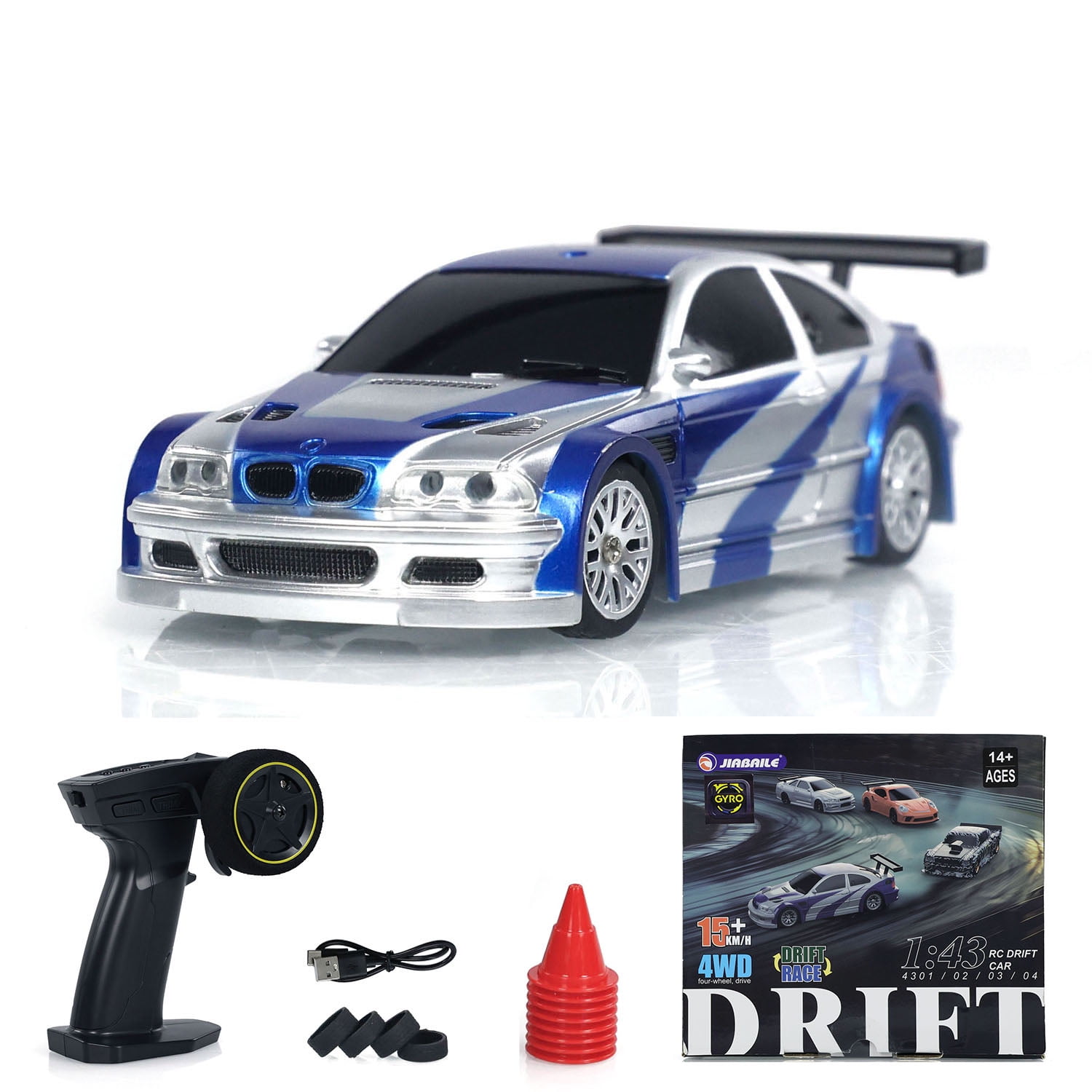 RTR RC Race Car Gyro 4*4 Fully Proportional Control Speed Mini Car Toy ...