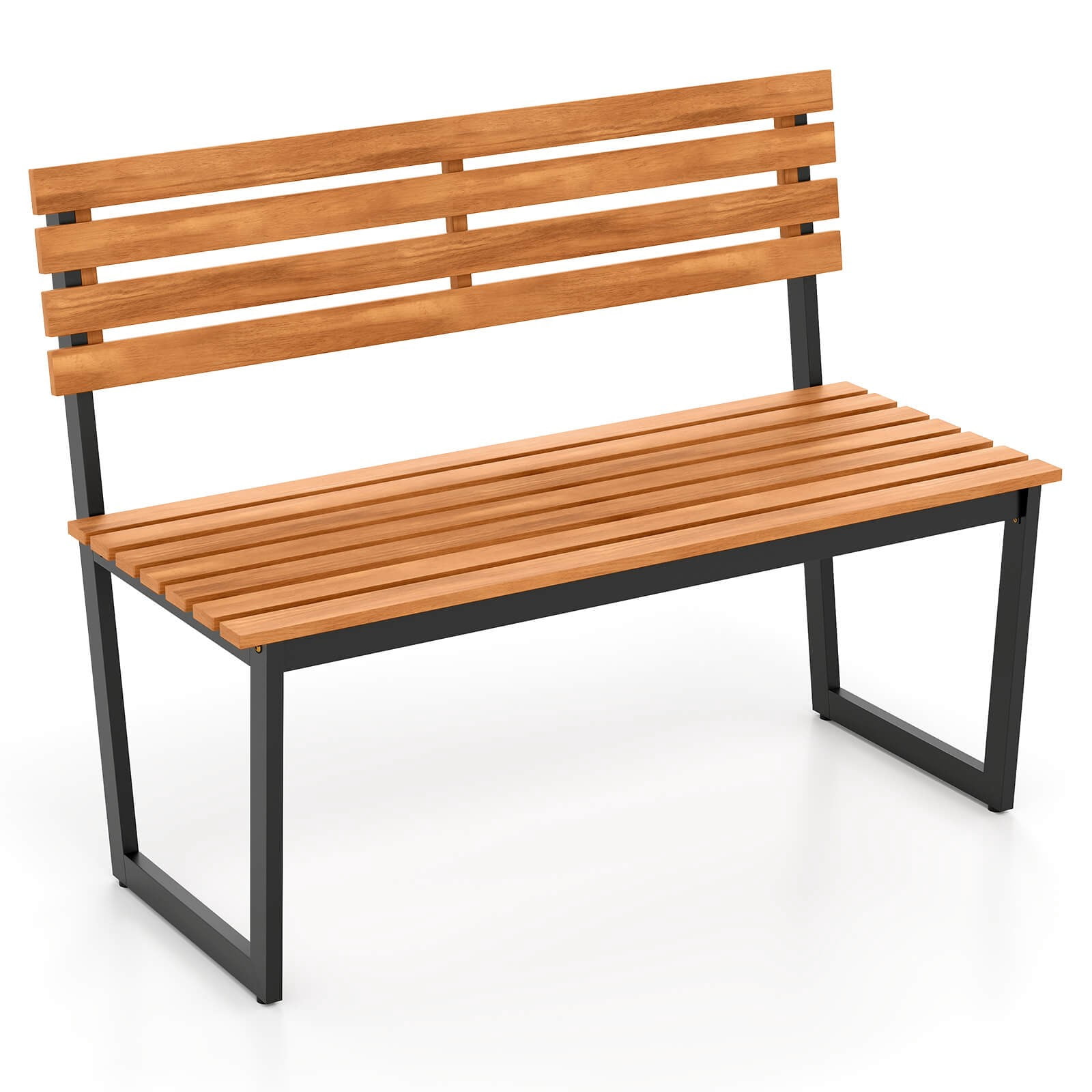 RTRWDC 43 inch outdoor double bench - black brown color matching Acacia ...