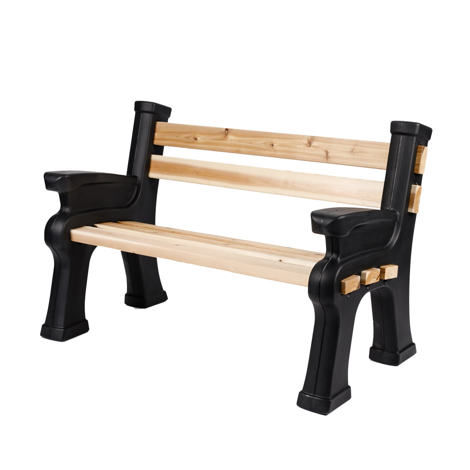 RTS Home Accents Classic Bench Ends with back and armrest - Black ...