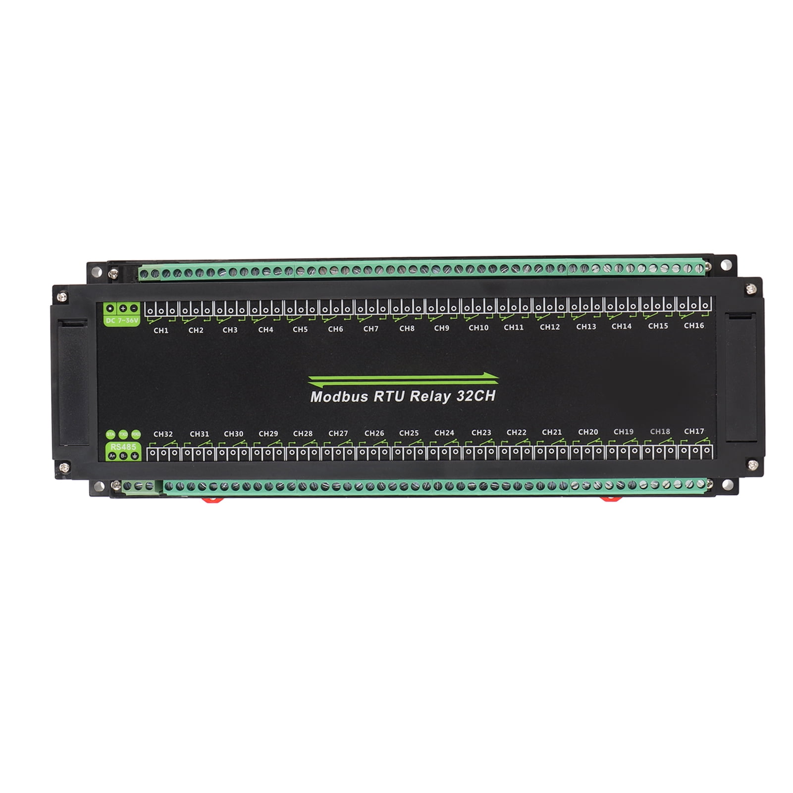 RTU Relay Module 32 Channel Safe Optocoupler Isolation Rail Mount Case ...