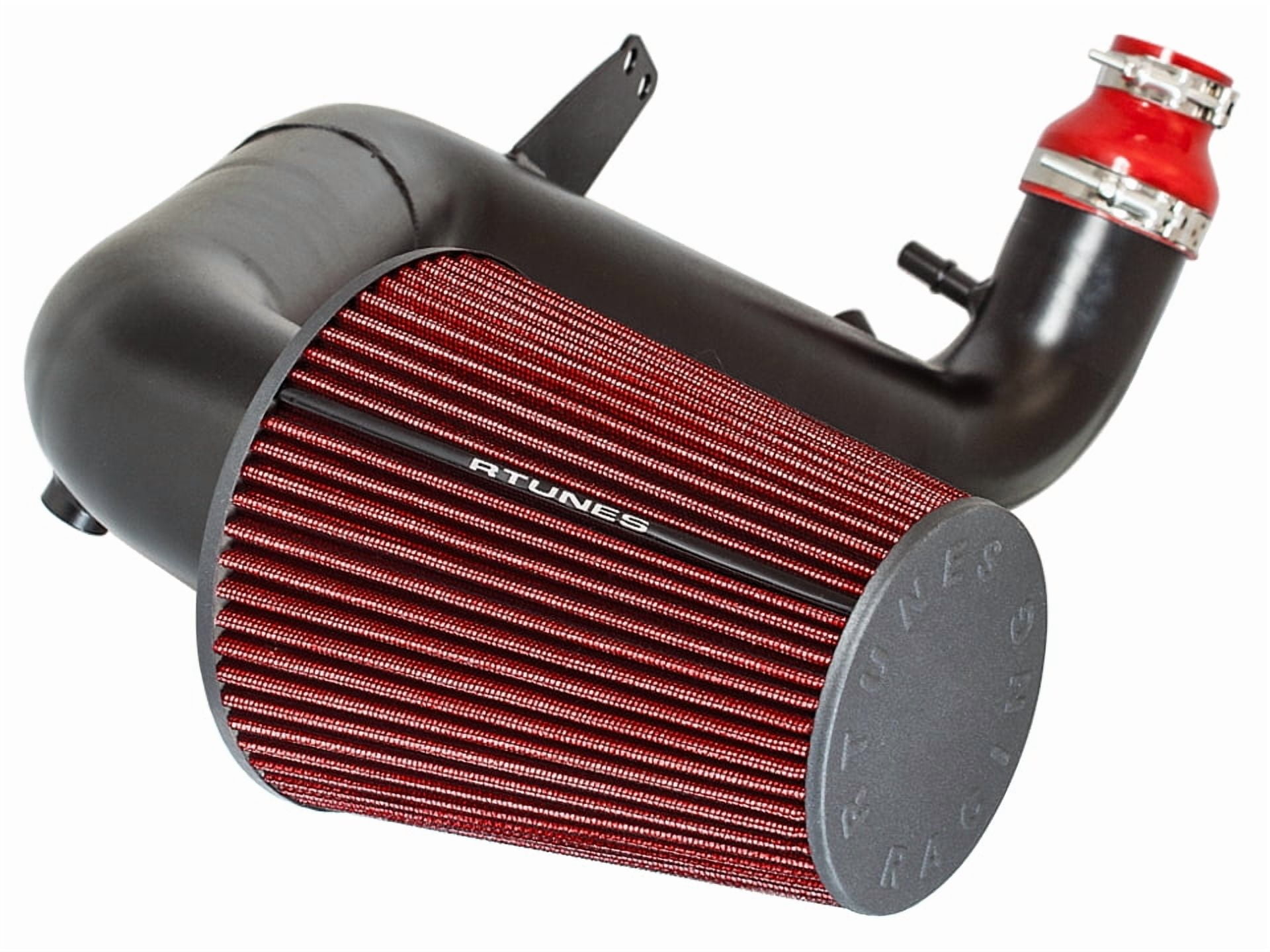 RTUNES RACING BLACK PIPE COLD AIR INTAKE + FILTER Compatible For 15-17 ...