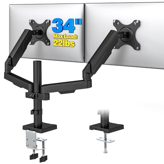 RTVR Dual Monitor Arm Desk Mount Stand for 13"-34" Screens, Height ...
