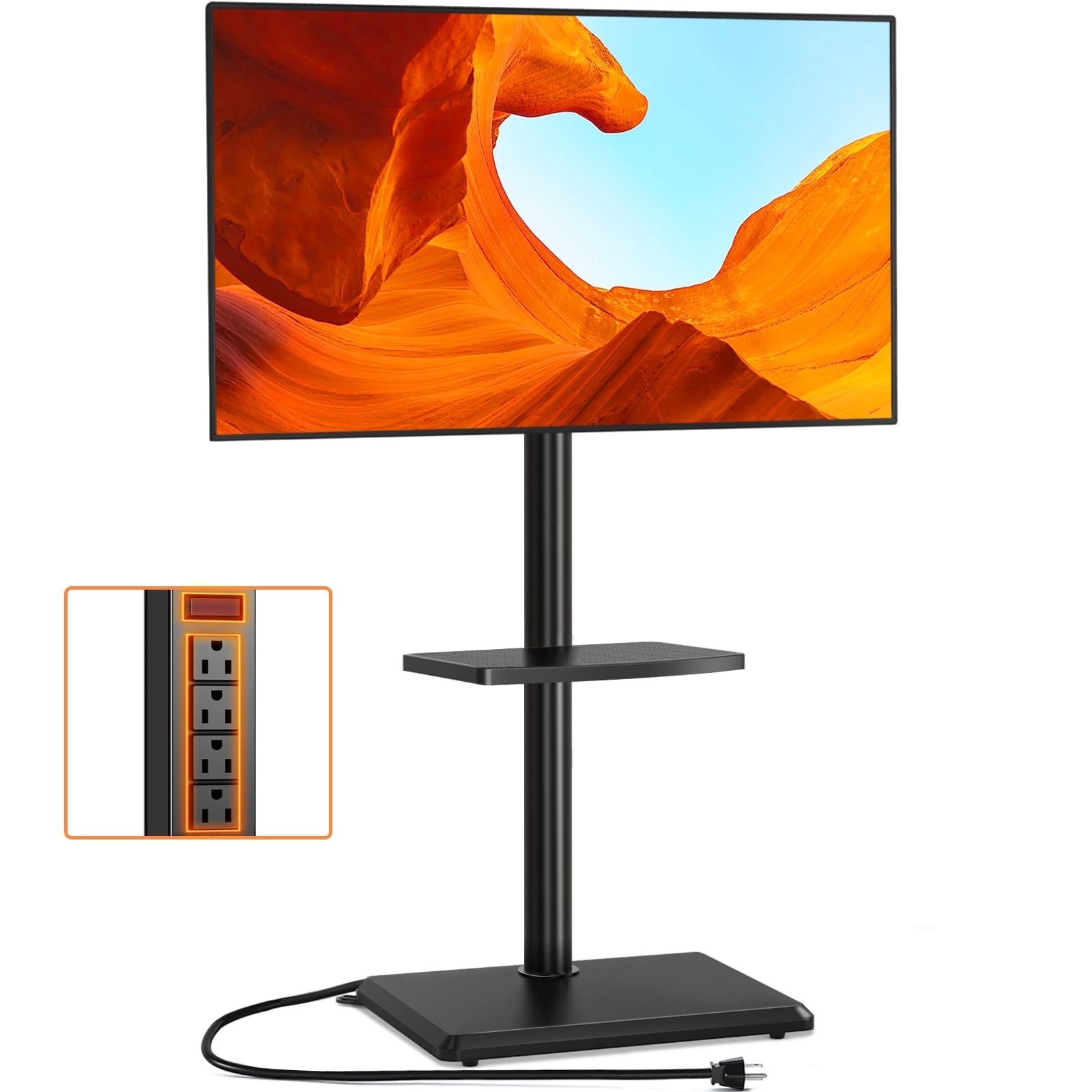RTVR Floor TV Stand with Power Outlet for 32-60 inch TVs up to 88 lbs ...
