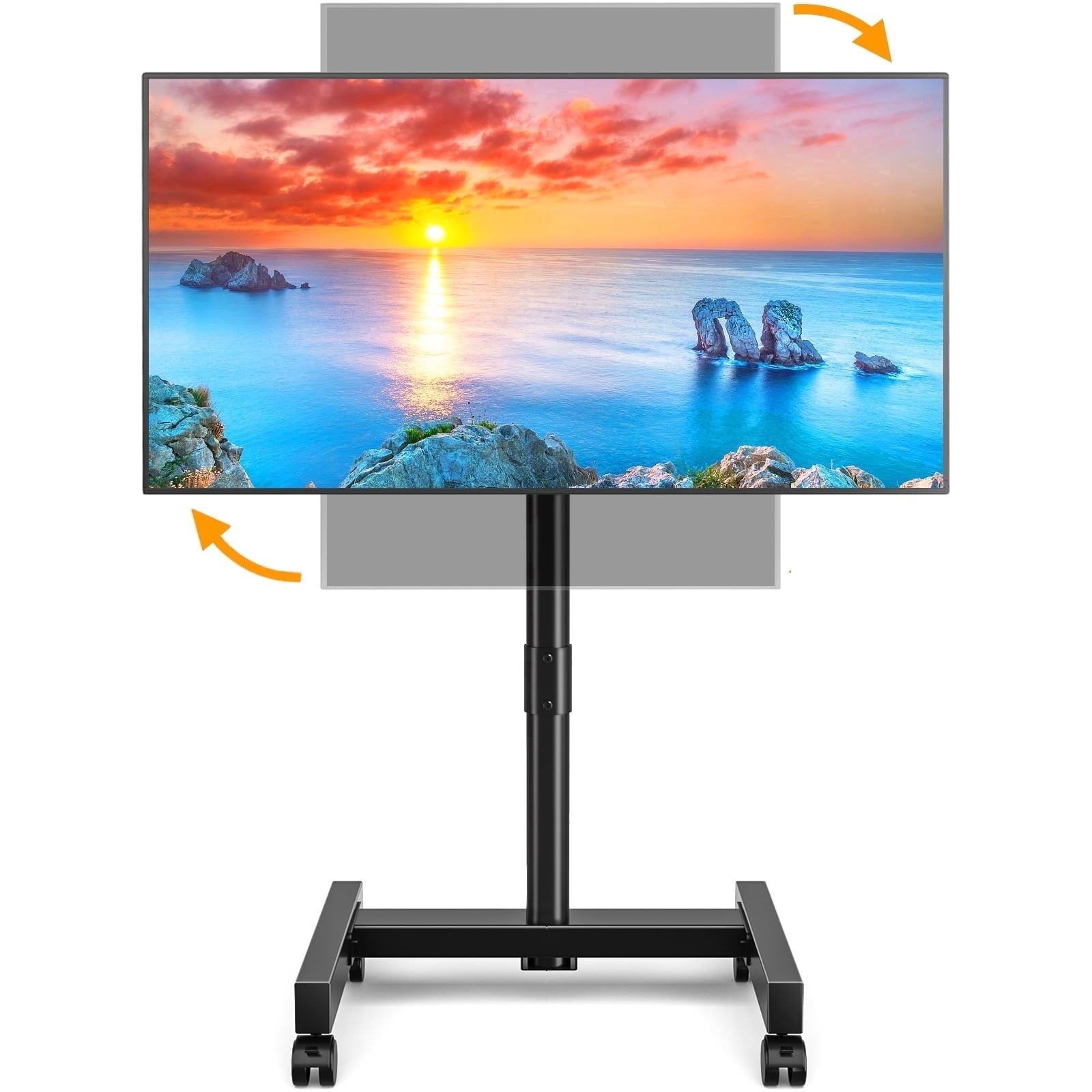 RTVR Floor Mobile TV Stand with Wheels for 13-50 inch Screens, Rolling ...