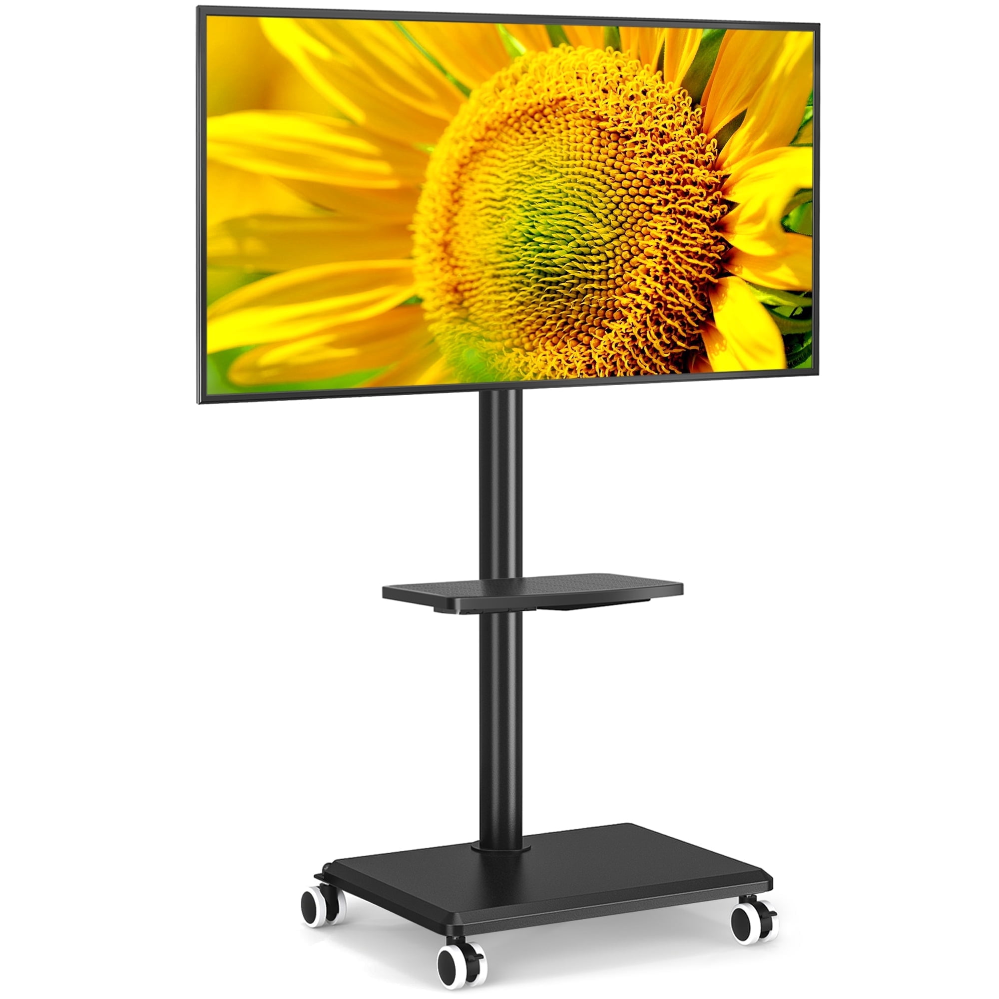 RTVR Modern Rolling TV Stand with Swivel Mount for 32-60 inch Screens ...