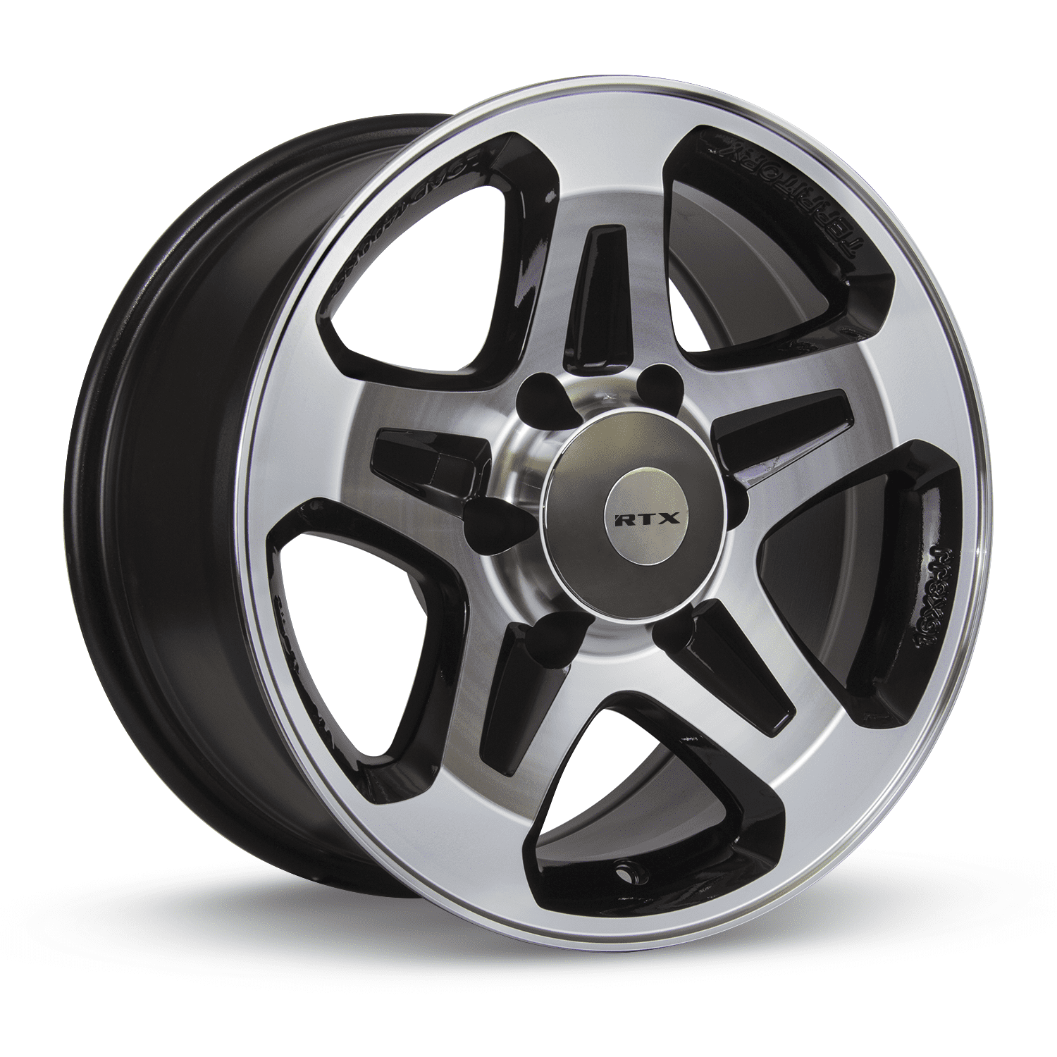 RTX Courier 16x7 6x130 ET30 CB84.1 Gloss Black Machined Wheel - Walmart.com