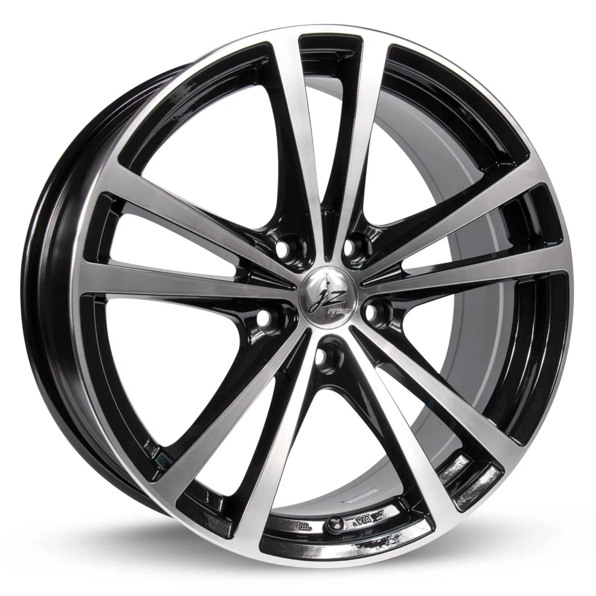 RTX Force 15x6.5 4x100 ET42 CB73.1 Black Machined Wheel - Walmart.com
