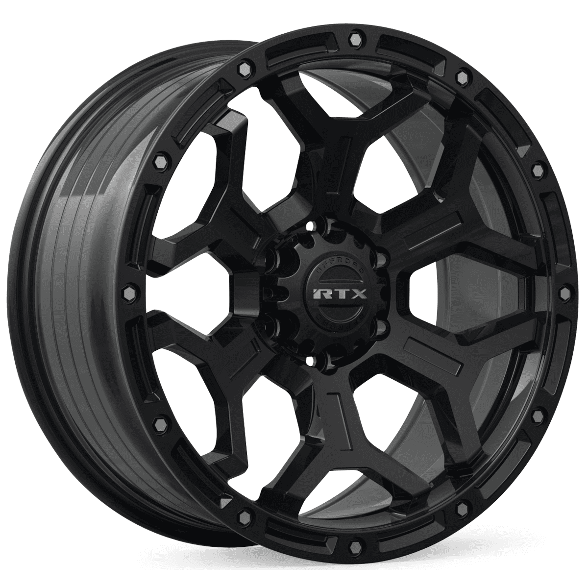 RTX Goliath 18x9 6x139.7 ET0 CB106.1 Satin Black Milled Rivets Wheel ...