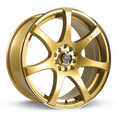RTX INK 17X7.5 5-100/114.3 42P C73.1 GOLD MCH Wheel - Walmart.com
