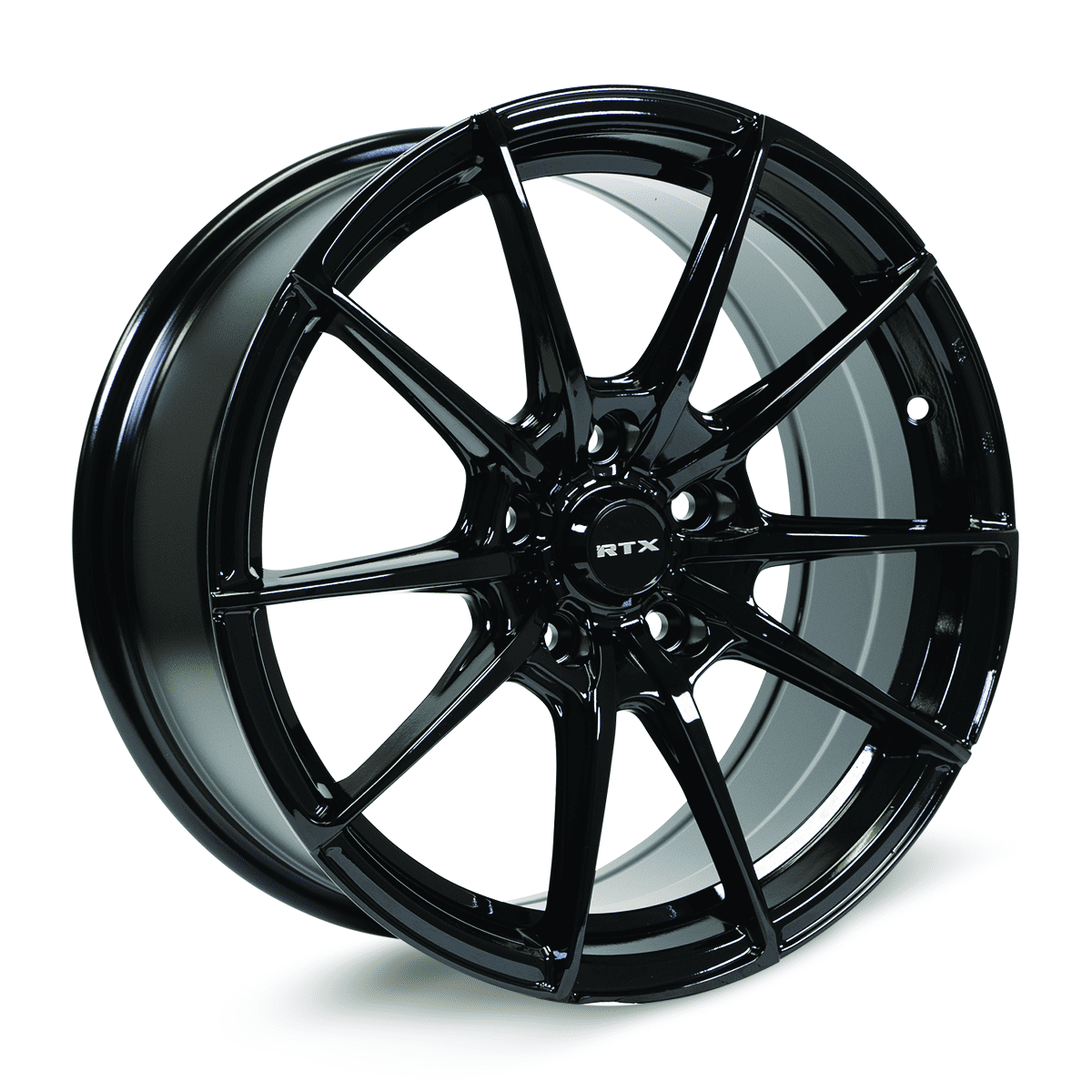 RTX SL01 Gloss Black Wheel Rims, 16x7, 5x114.3 Bolt Pattern, ET40, CB73 ...