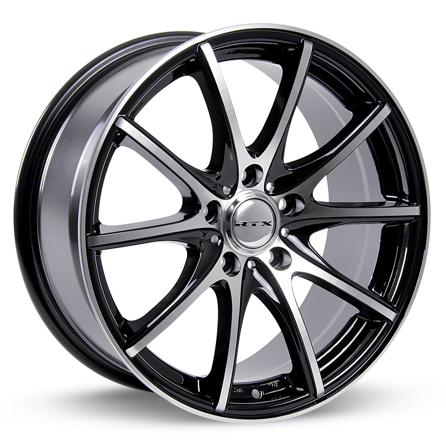 RTX Snare 14x6 4x100 ET38 CB73.1 Black Machined Wheel - Walmart.com