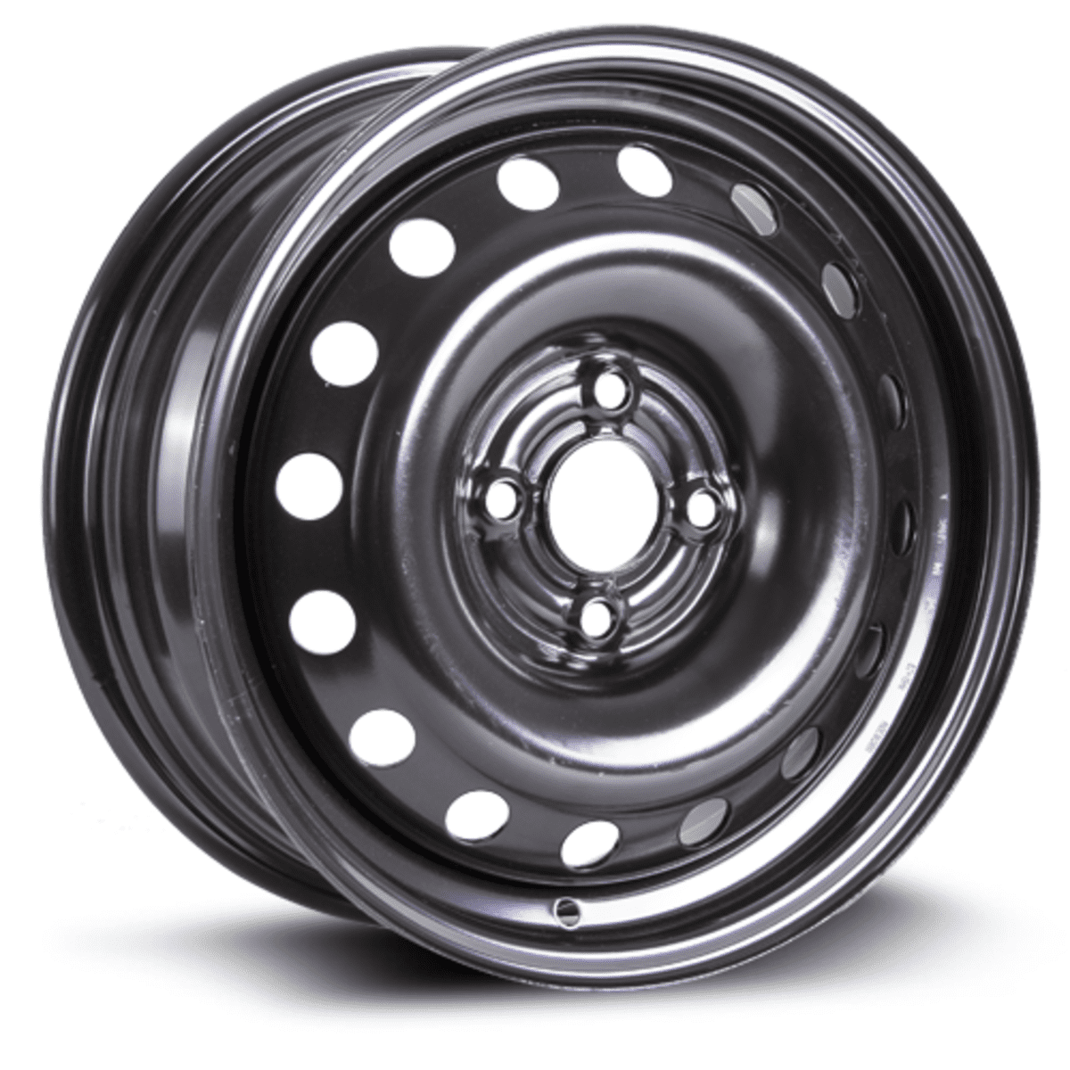 RTX Steel Rim 15X6 4X100 +45 Black Finish for multi application fitment ...