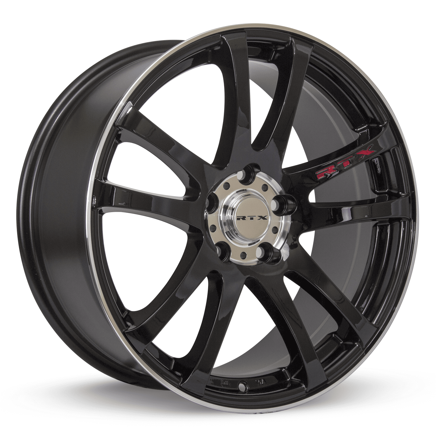 RTX Twin 15x6.5 4x100 ET38 CB73.1 Black Machined Wheel - Walmart.com