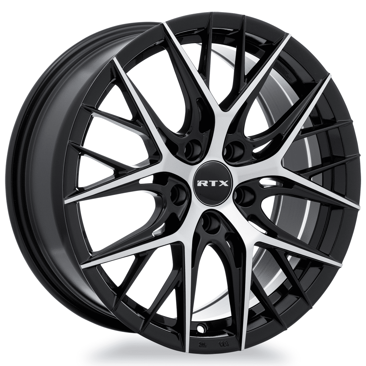 RTX Valkyrie 18x8 5x114.3 ET40 CB73.1 Gloss Black Machined Wheel ...