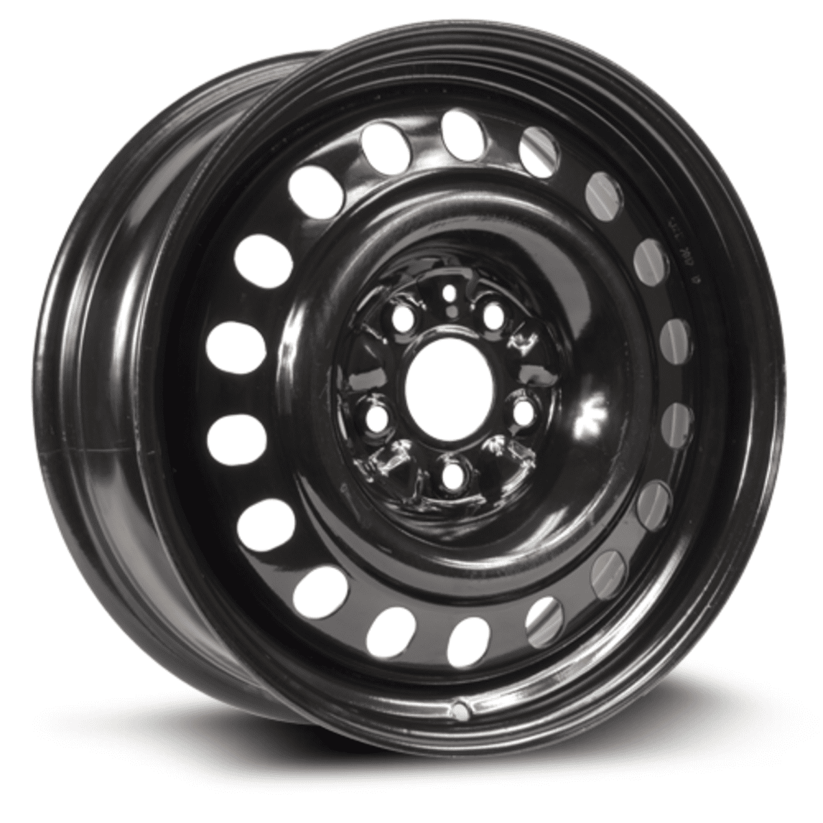 Universal Aftermarket Steel Rim 17X7, 5X114.3, 67.1, +40, Black Finish ...