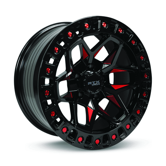 RTX Zion 18x9 5x127 ET-15 CB71.5 Gloss Black Milled Red Wheel - Walmart.com