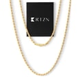 RTZN® 18K Gold Rope Chain for Men - 3mm Gold Rope Chain Necklaces ...
