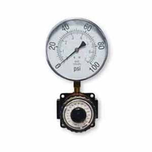 RTi R4DG Precision Regulator and Gauge, 1/2" Inlet/Outlet, 0-100 PSI, 4 ...