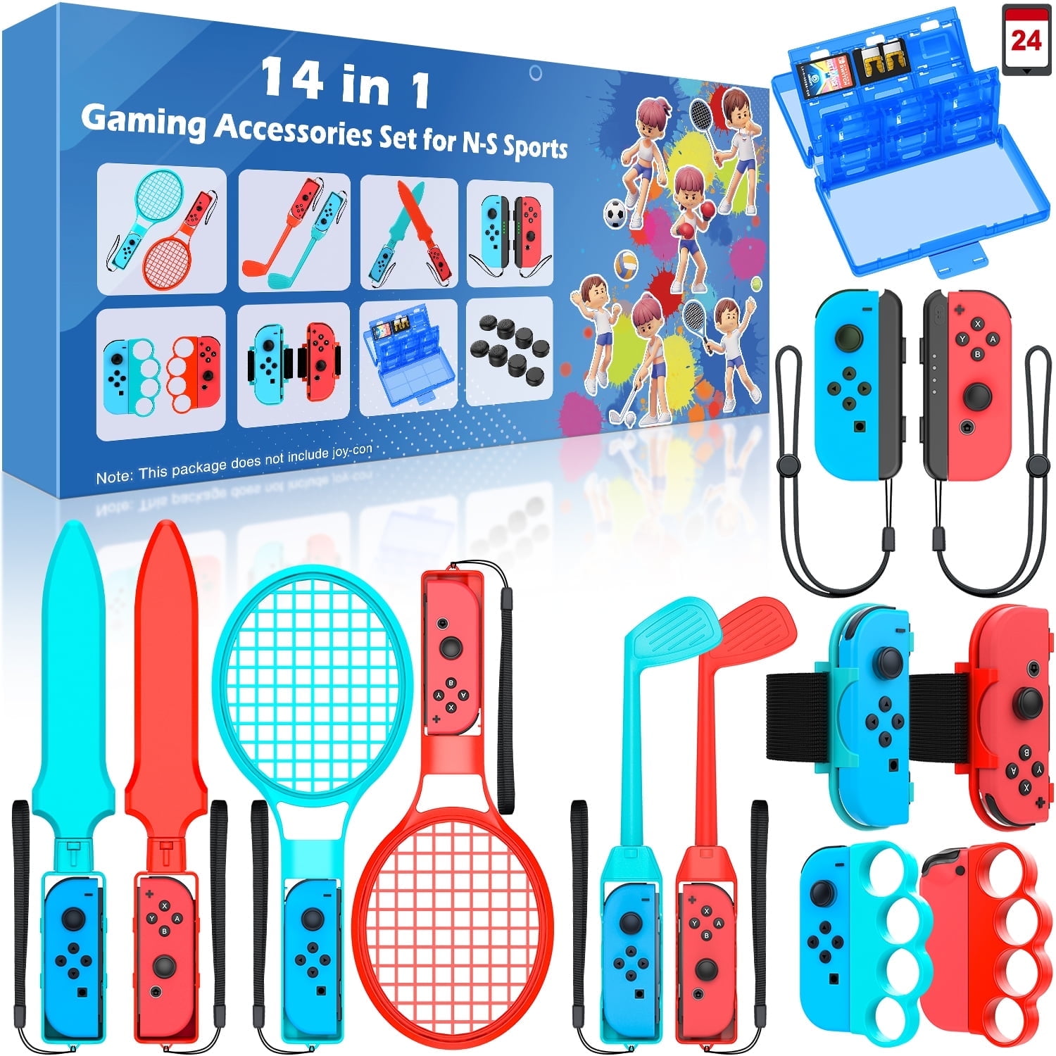 QQV 24 in 1 Switch Sports Accessories Kit for Nintendo Switch Sports ...